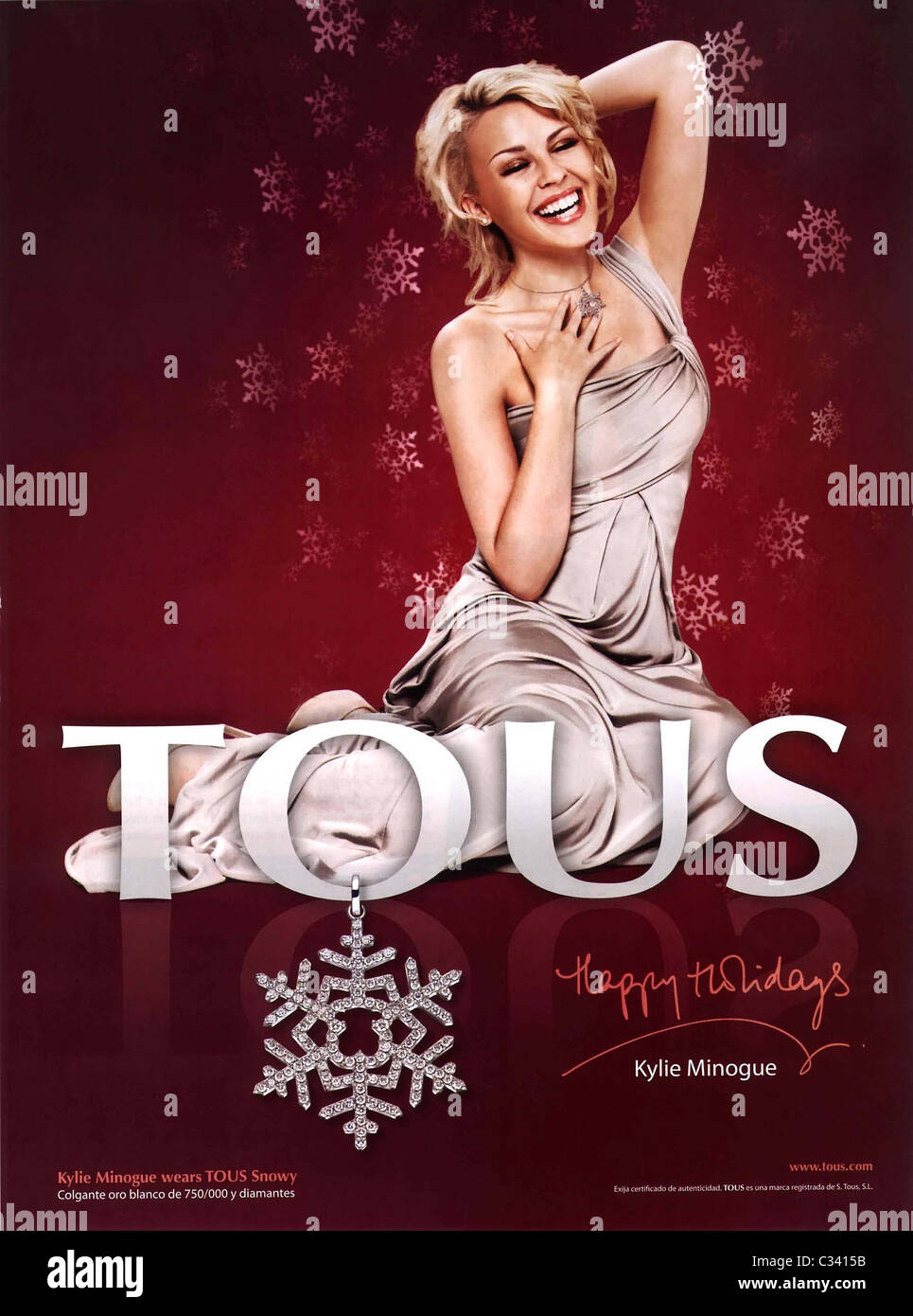 Kylie Minogue appears at the holiday advertising campaign for Tous ...