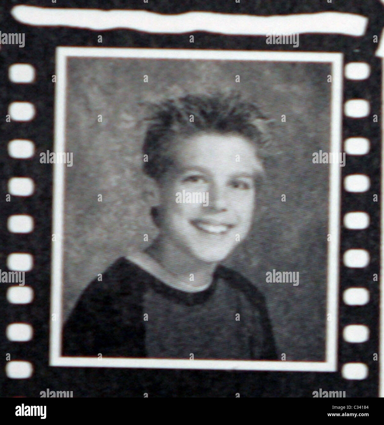 Cody Linley is seen here in his 8th grade yearbook photo in Lewisville ...