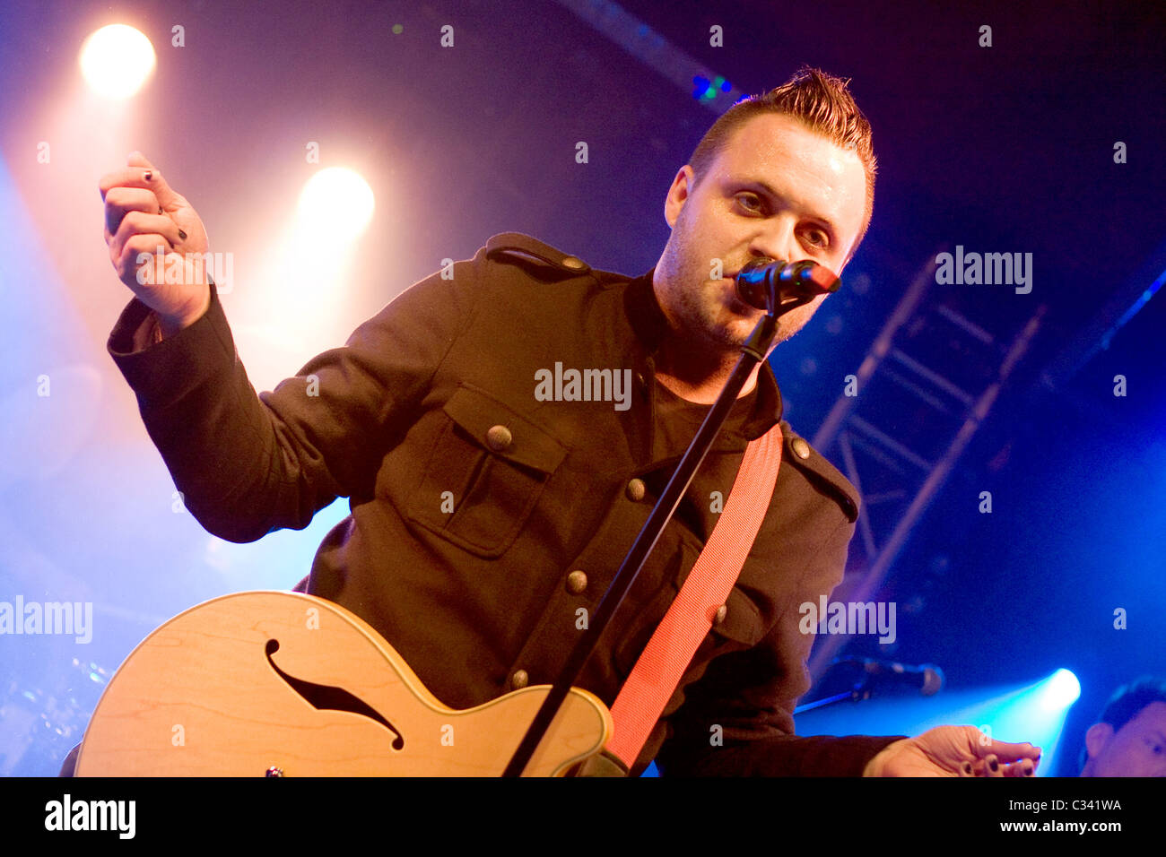 Justin Furstenfeld of Blue October performs at the MIDEM music event ...