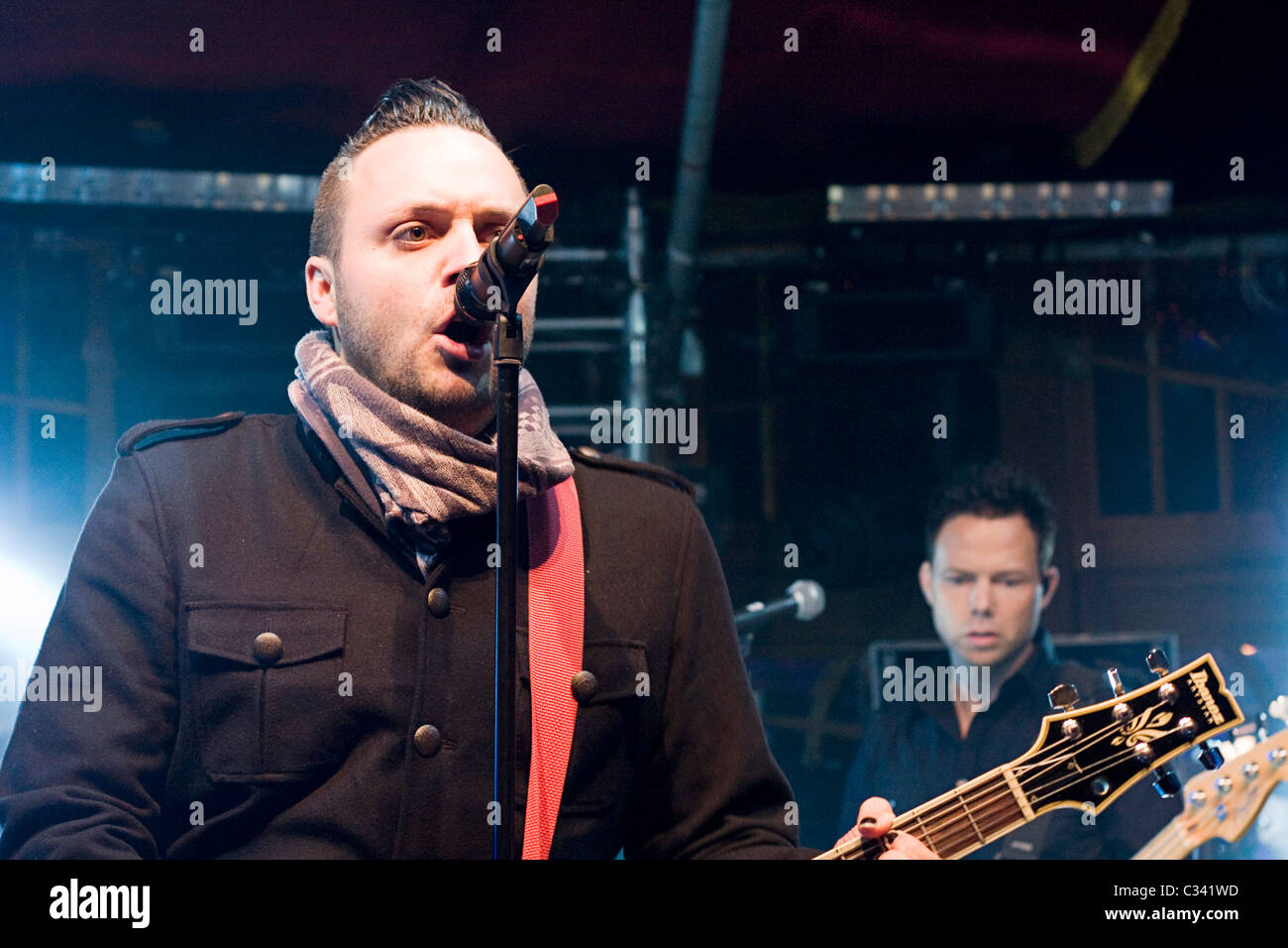 Justin Furstenfeld of Blue October performs at the MIDEM music event ...
