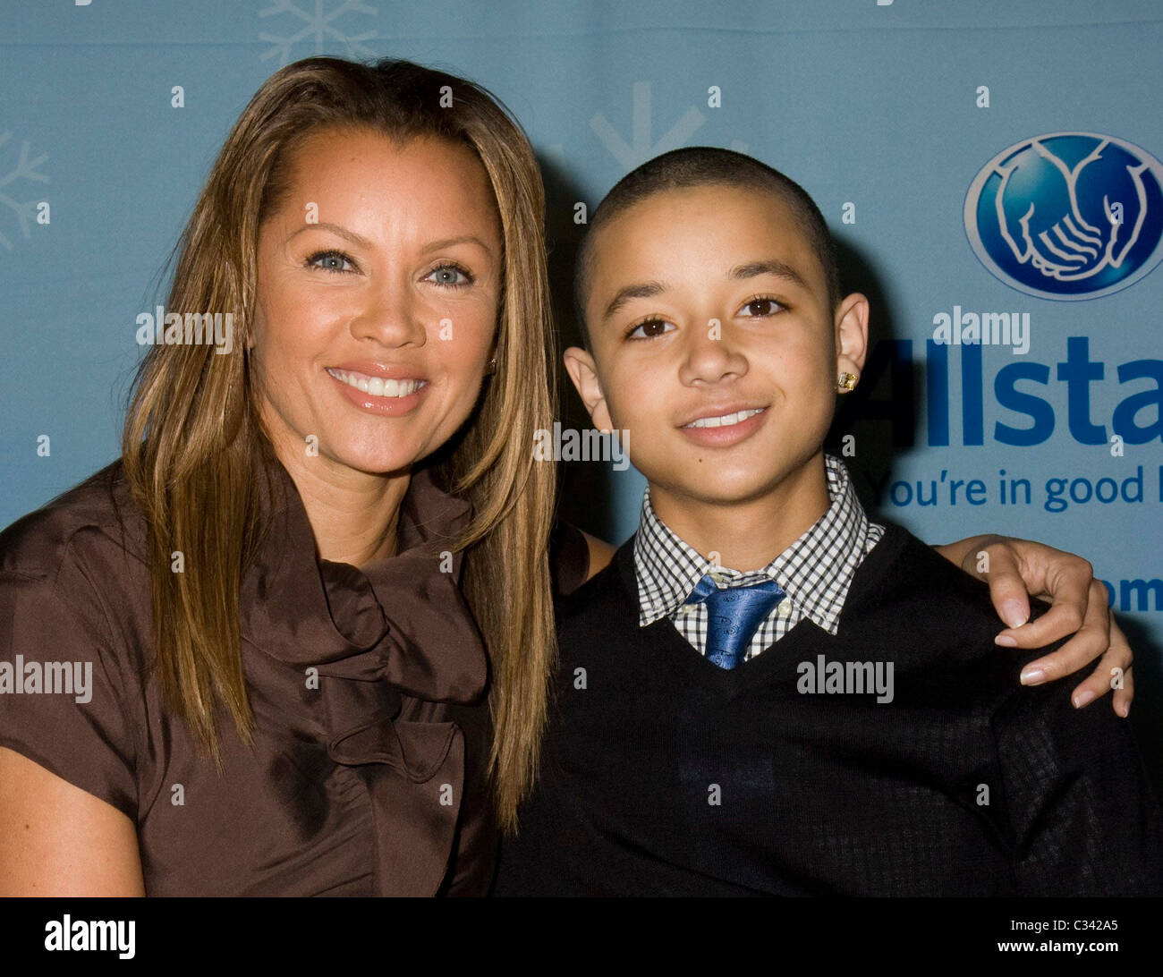 Vanessa Williams and her son Devin Hervey attend 'Allstate Parent-Teen ...