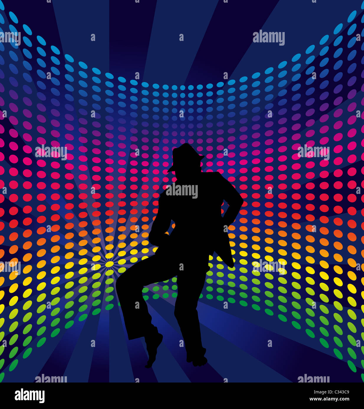 Disco dancer. Vector illustration for design use Stock Photo - Alamy