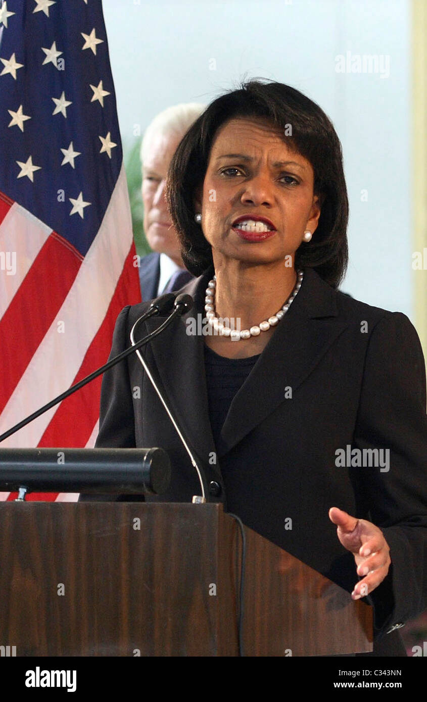 Condoleezza rice press hi-res stock photography and images - Alamy