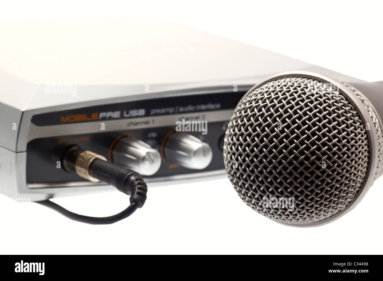 audio equipment for studio sound recording playback Stock Photo - Alamy