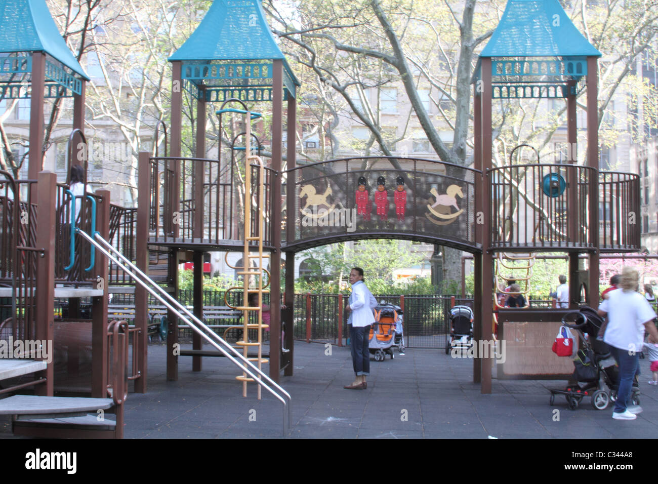 Kids at the playground Stock Photo - Alamy