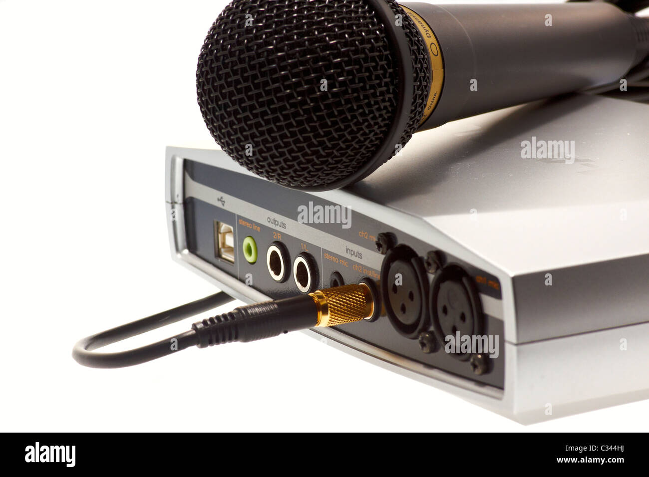 audio equipment for studio sound recording playback Stock Photo - Alamy