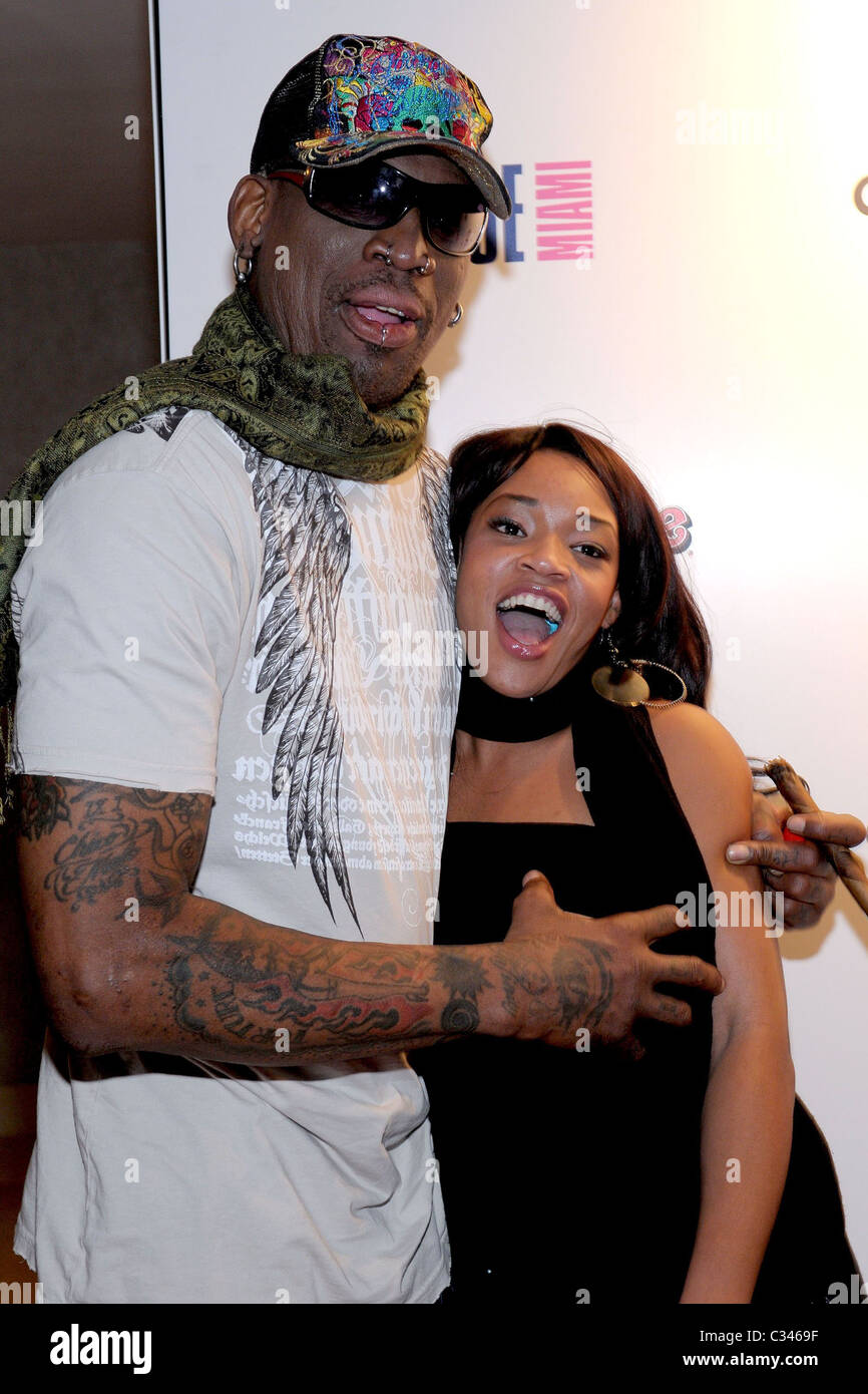 Dennis Rodman and Guest Rolling Stone Magazine Party at Louis Bar ...