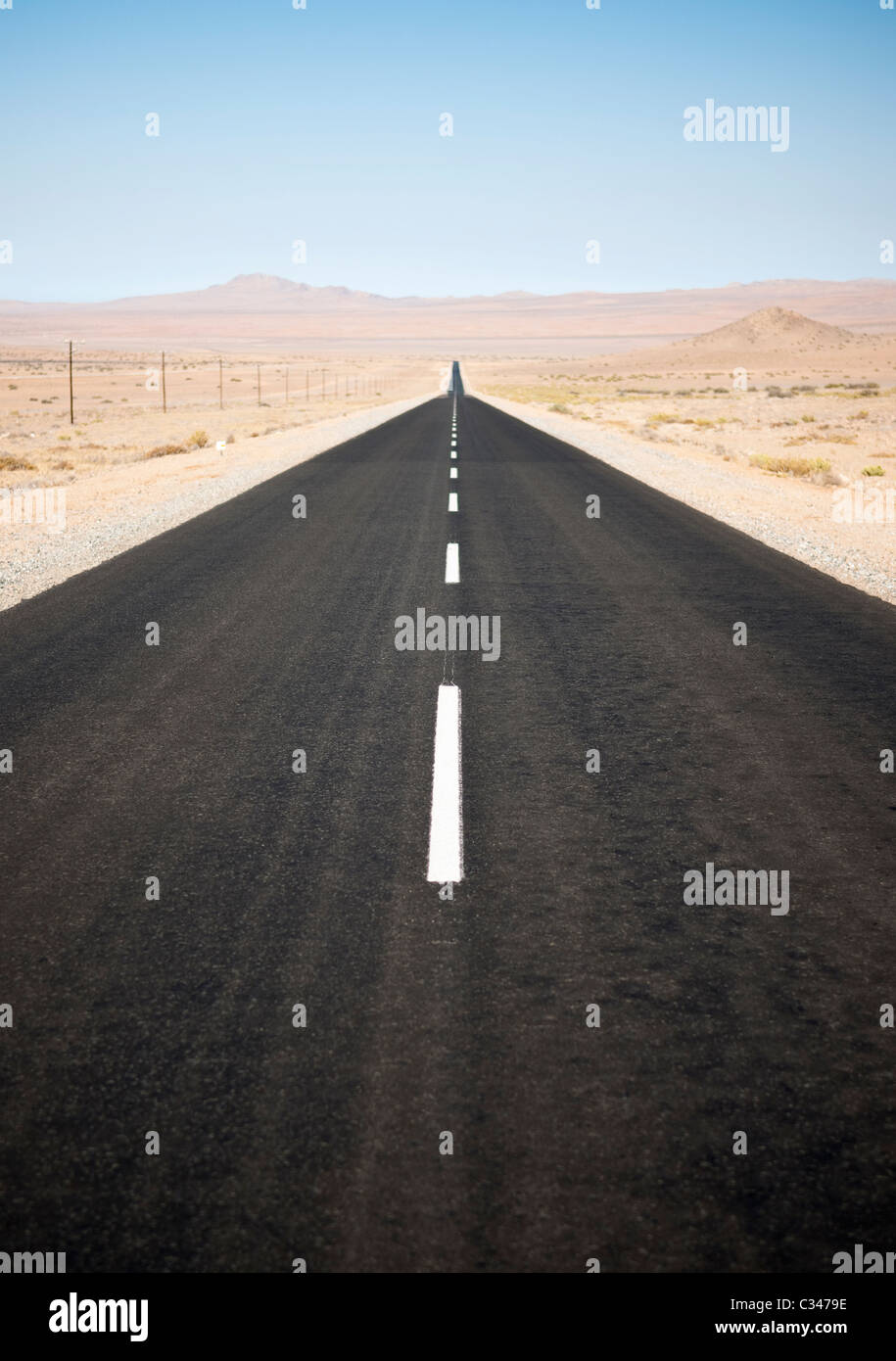 Highway, Namibia, Africa Stock Photo - Alamy