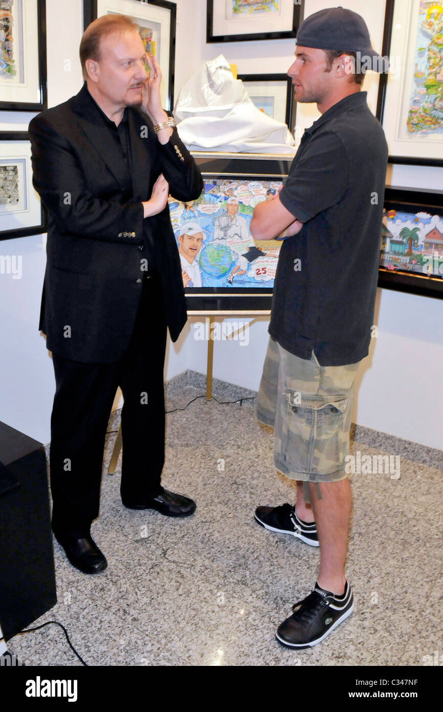 Charles Fazzino and Andy Roddick Artist Charles Fazzino unveils his ...