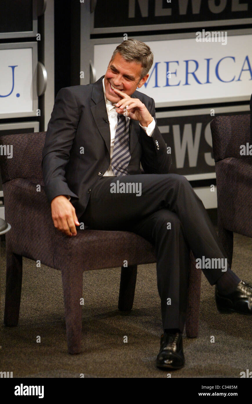 George Clooney at the Newseum and the American University School of Communication where George ...