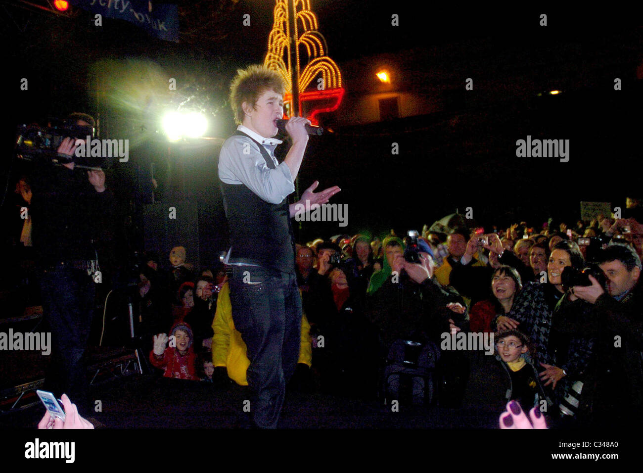 Eoghan Quigg The X Factor contestant performing a homecoming gig at ...