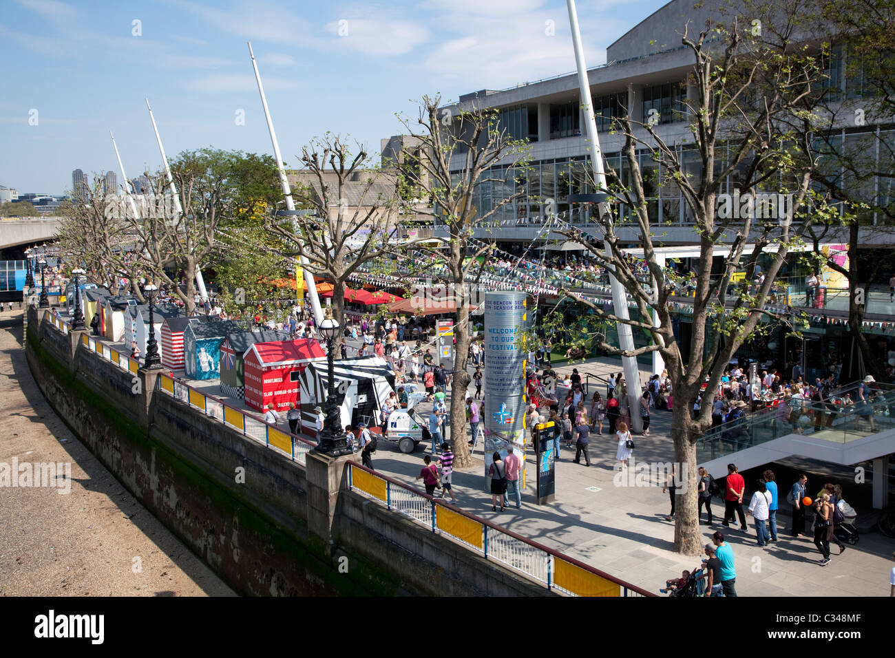 60th anniversary of 1951 Festival of Britain on South Bank, London ...