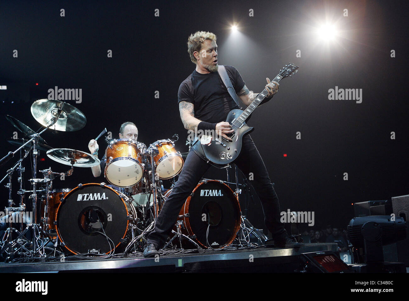 James Hetfield Metallica performing live in concert at the Allstate ...
