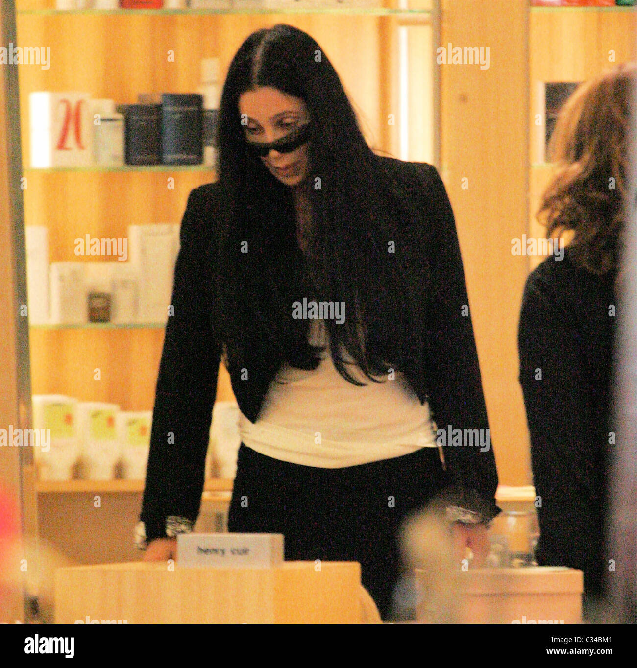 Cher shopping in Hollywood Los Angeles, California - 28.01.09 Stock ...