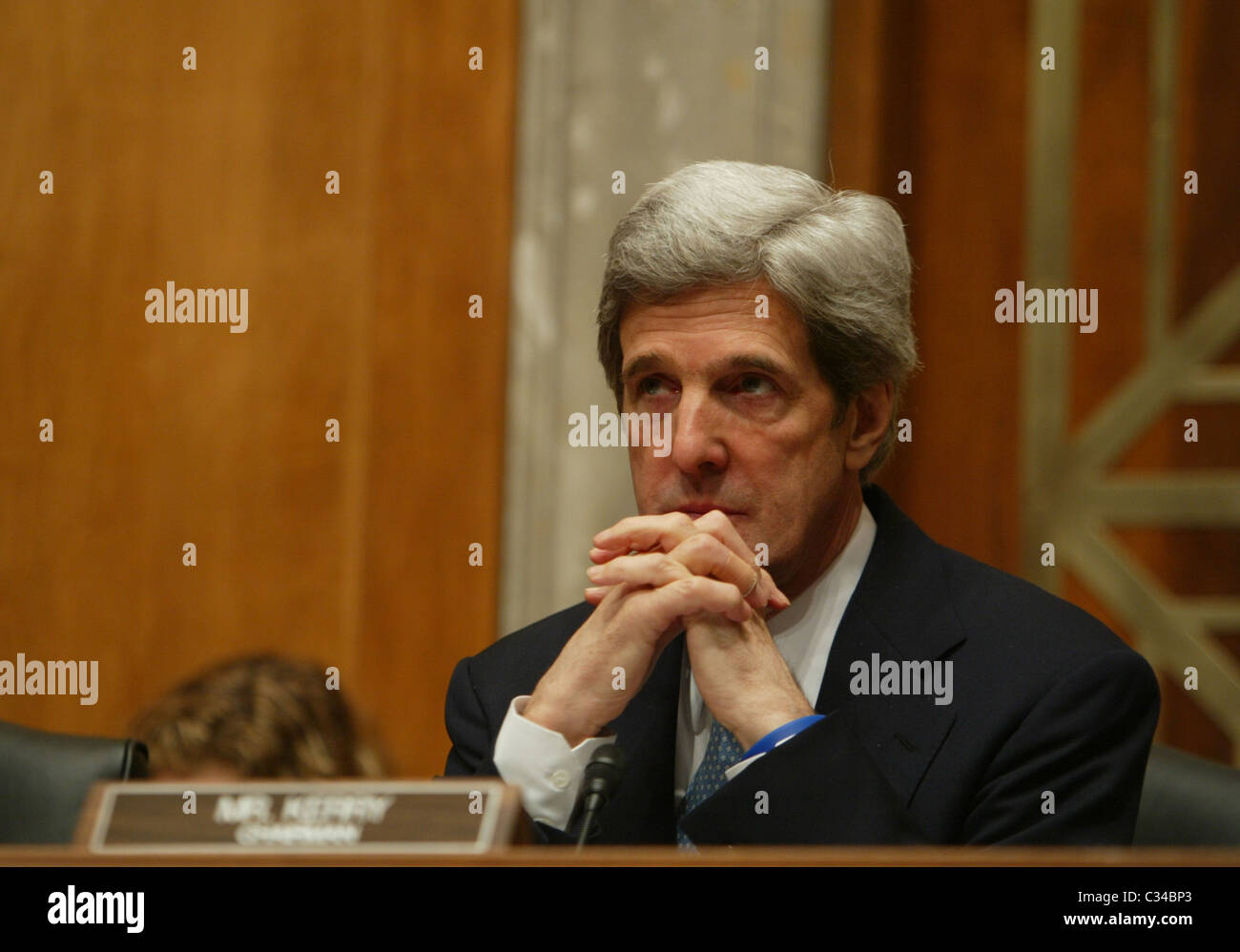 Senator John Kerry Former US Vice President Al Gore testifies before ...