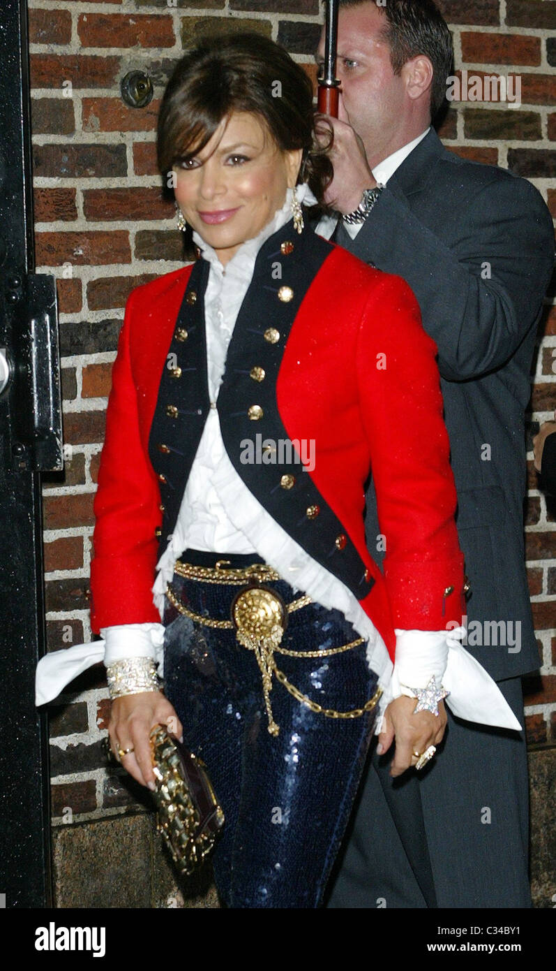 Paula Abdul outside Ed Sullivan Theatre for the 'Late Show With David ...