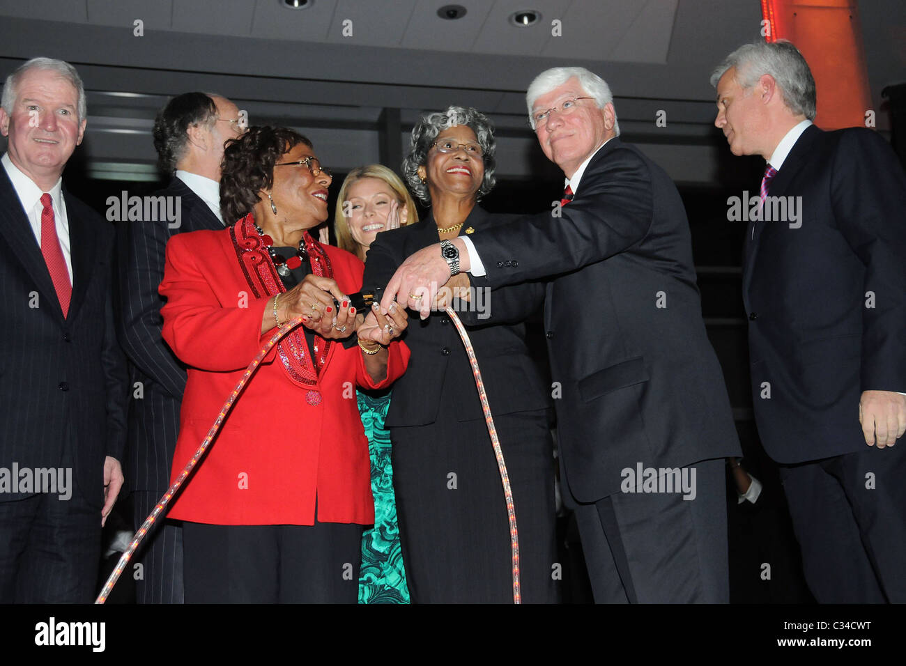 Governor of New Jersey Jon Corzine, Joseph Ripa, Kelly Ripa, Camden ...