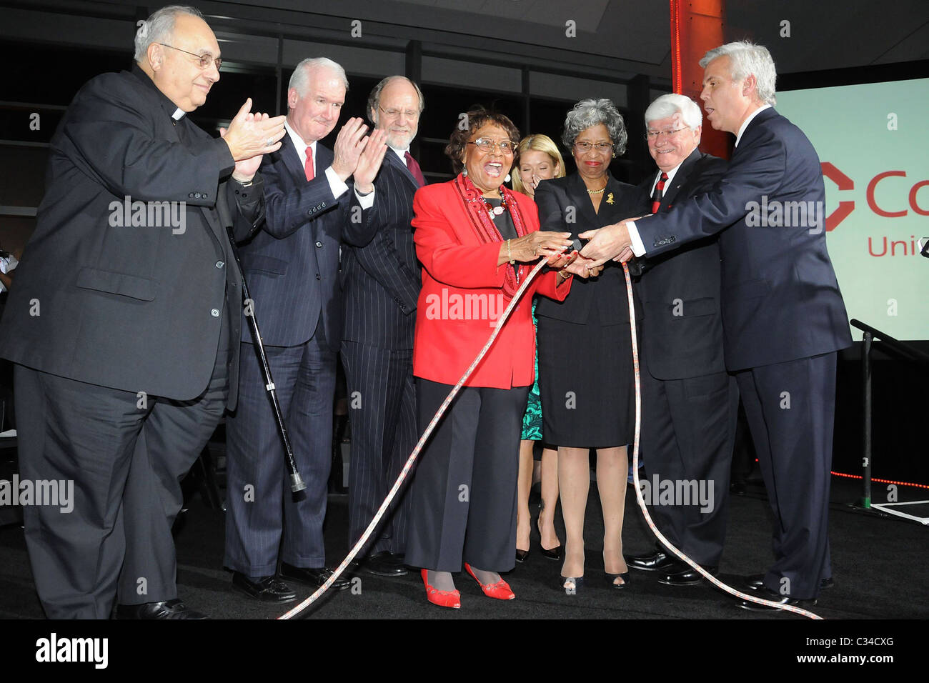 Governor of New Jersey Jon Corzine, Joseph Ripa, Kelly Ripa, Camden ...