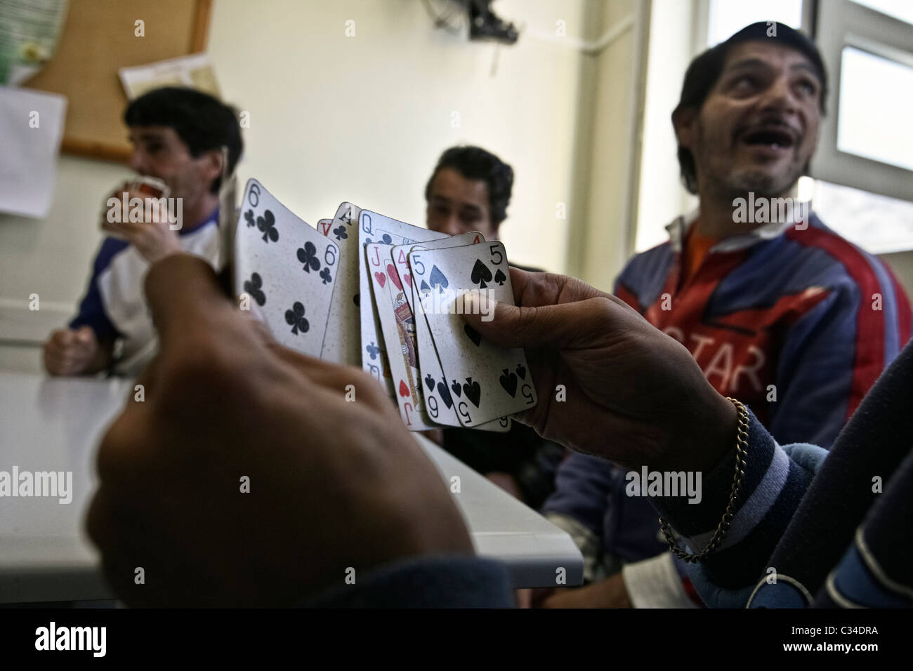 People playing cards Stock Photo - Alamy