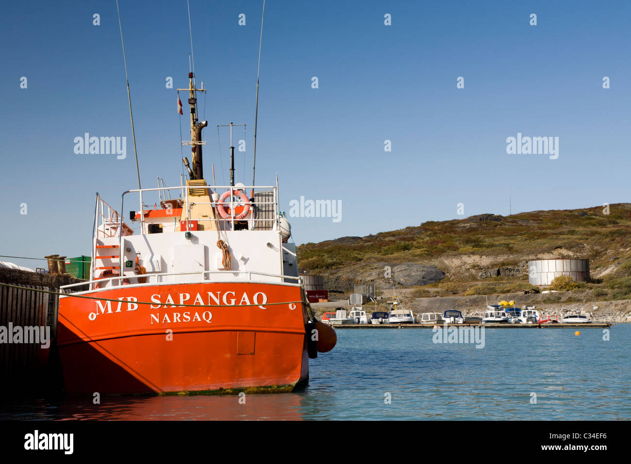 Narsarsuaq harbour, South Greenland Stock Photo - Alamy