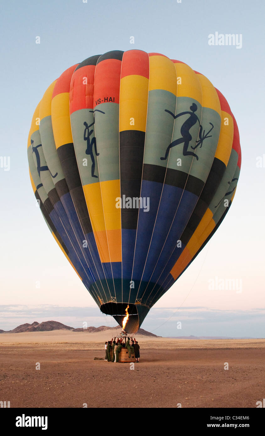 Hot air balloon, Namib-Naukluft National Park, Namib Desert, Namibia ...