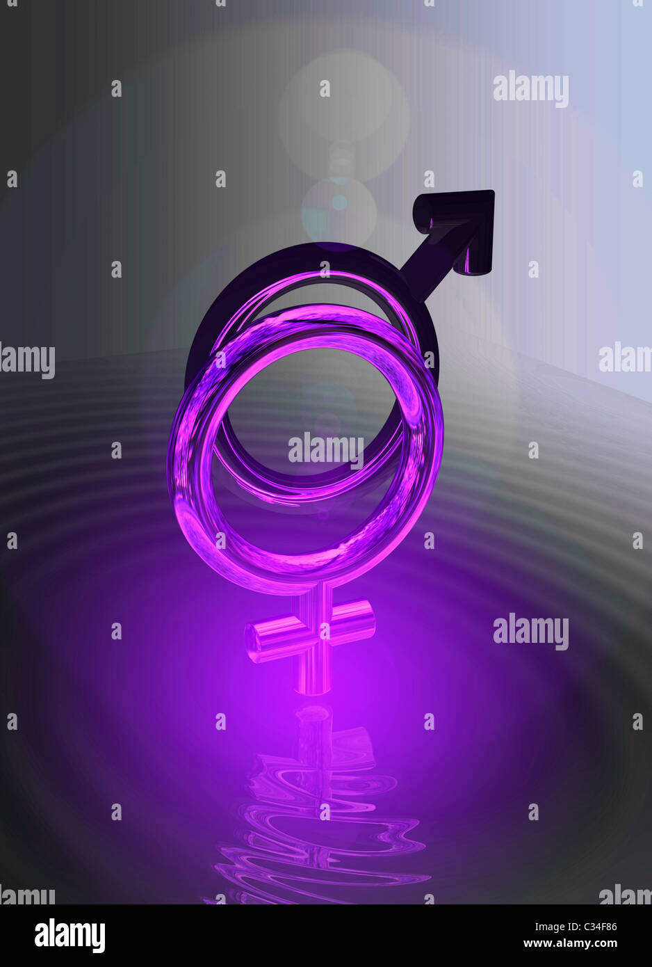 MALE FEMALE GENDER SYMBOL SIGN IDENTITY Stock Photo - Alamy