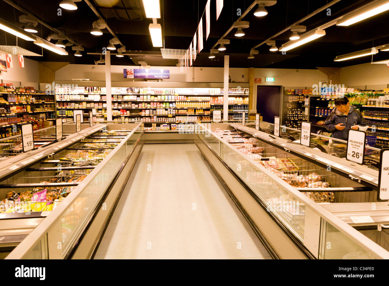 Supermarket in Qaqortoq (Julianehåb), South Greenland Stock Photo - Alamy