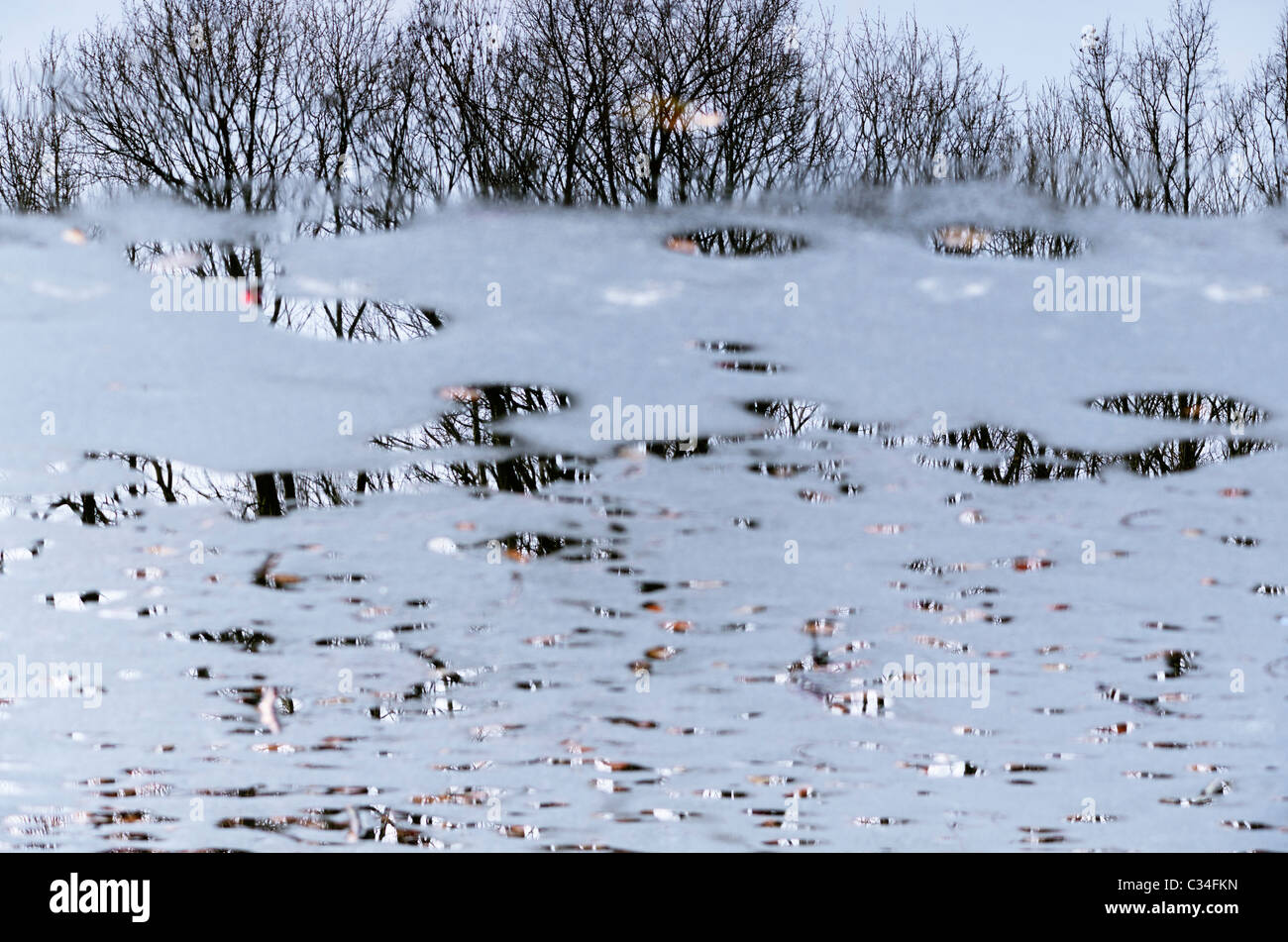 Frozen water reflections hi-res stock photography and images - Alamy