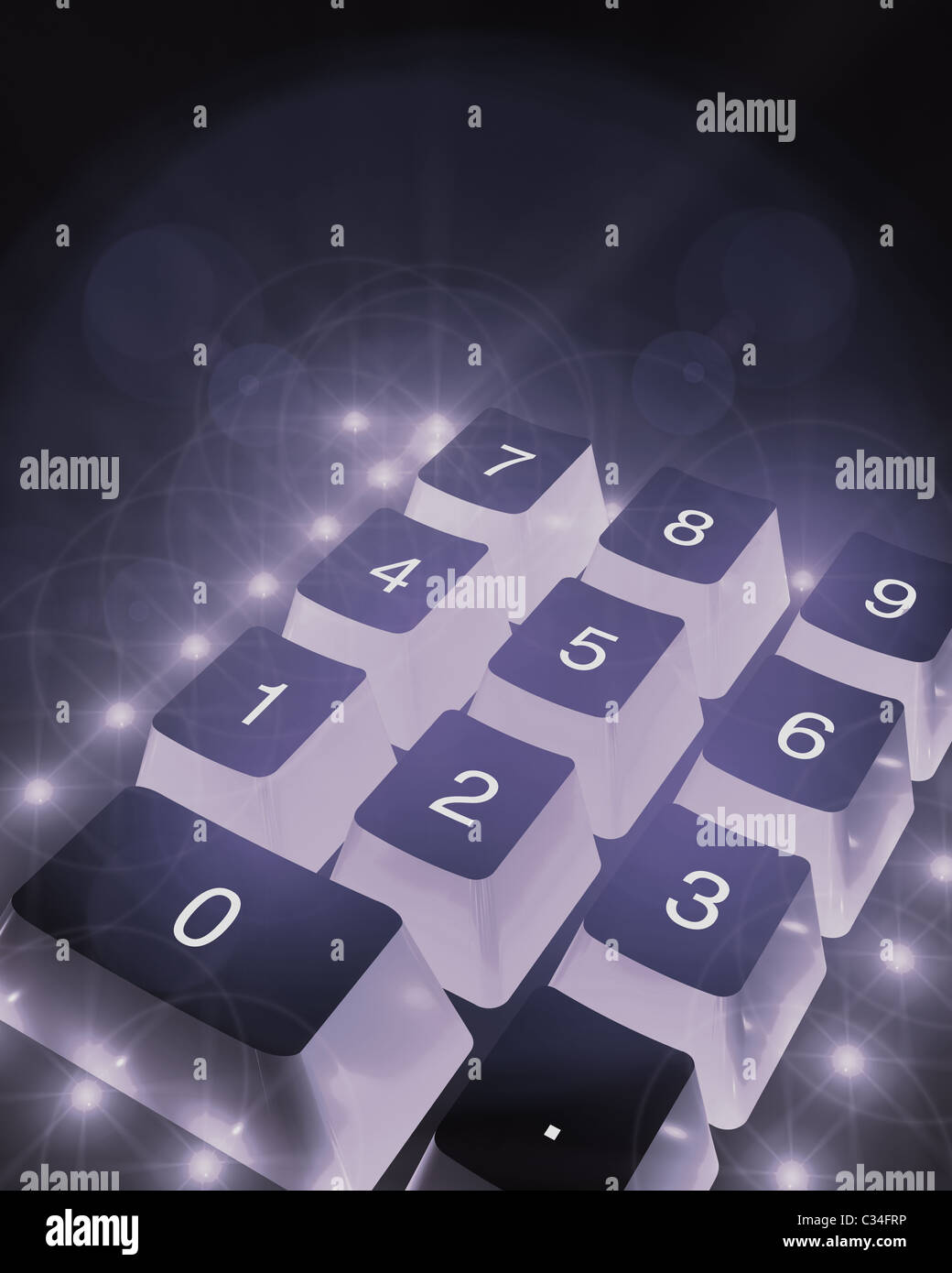 KEYPAD NUMBERS KEYS KEYBOARD TECHNOLOGY LETTERS Stock Photo - Alamy
