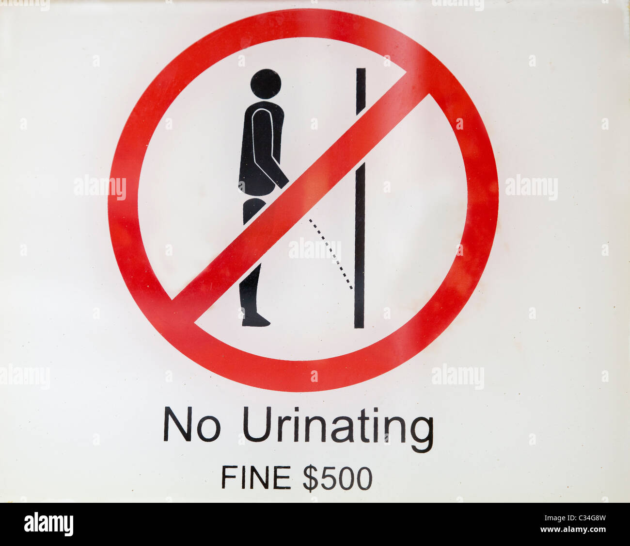 No Urinating sign in Little India, Singapore Stock Photo - Alamy