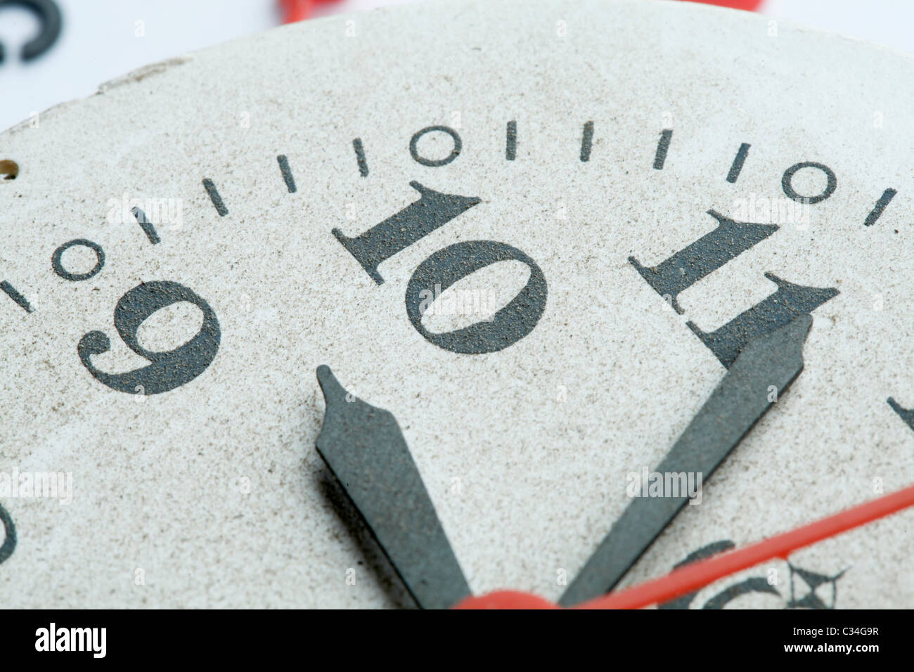 deconstructed old clock mechanism details Stock Photo - Alamy