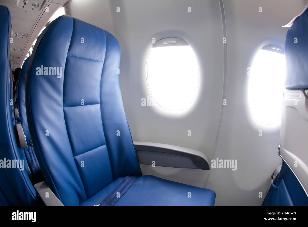 seats in airplane Stock Photo - Alamy