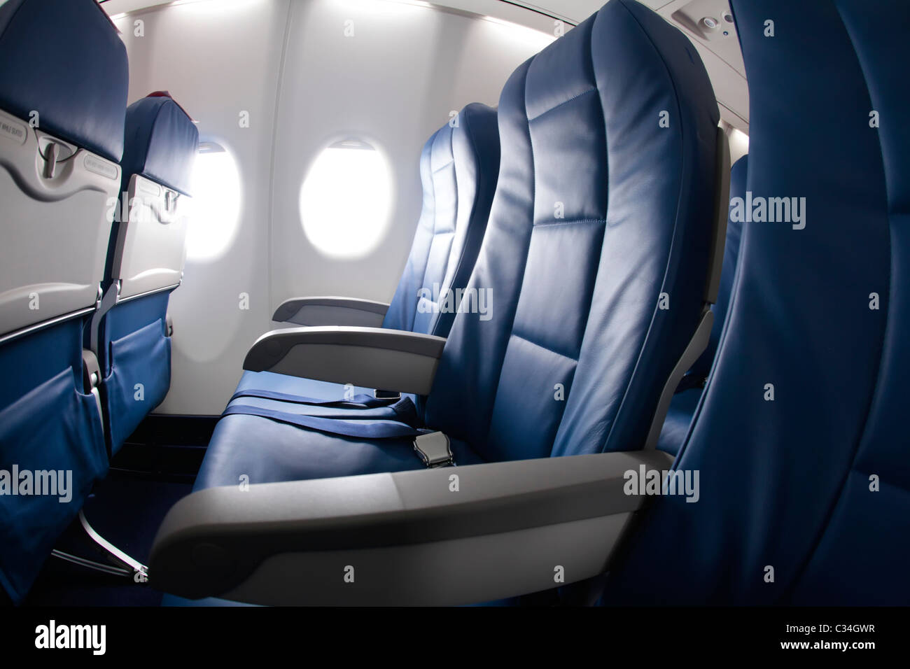Airplane interior hi-res stock photography and images - Alamy