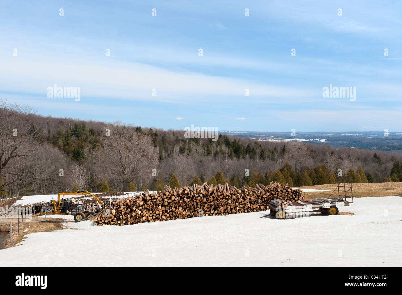 Timber logging canada quebec hi-res stock photography and images - Alamy