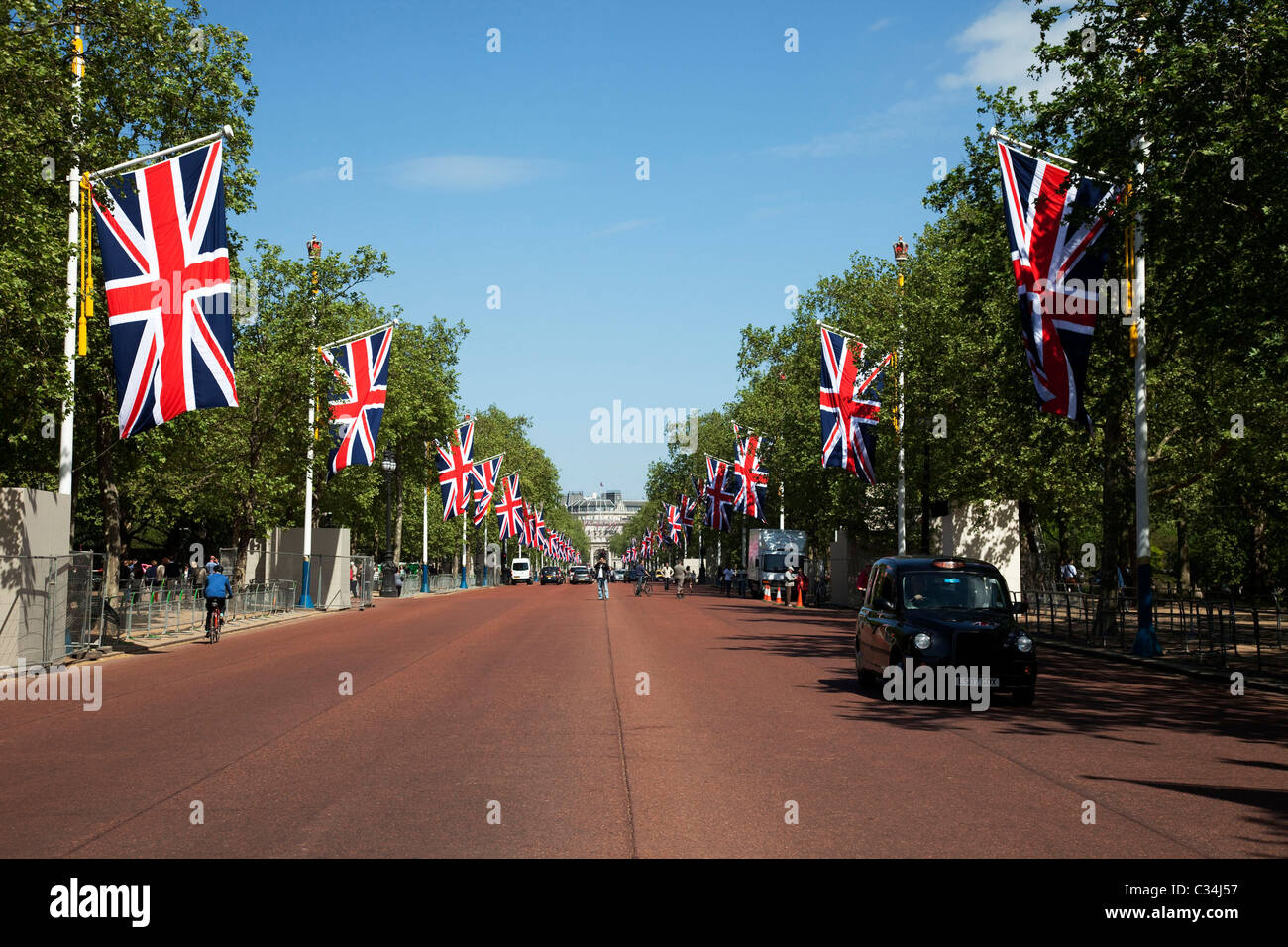 Preparations for the Royal Wedding. The Mall in central London is now ...