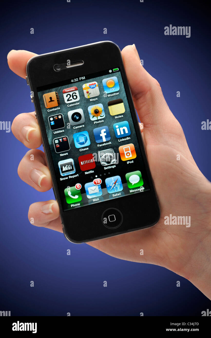 Phone mobile cell cellular smartphone iphone hi-res stock photography ...