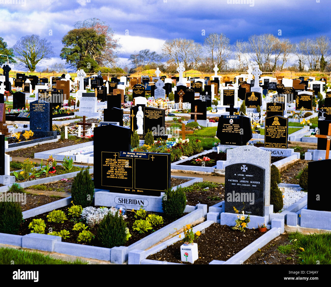 Balgriffin, Co Dublin, Ireland, Balgriffin Cemetery, Dublin Stock Photo ...