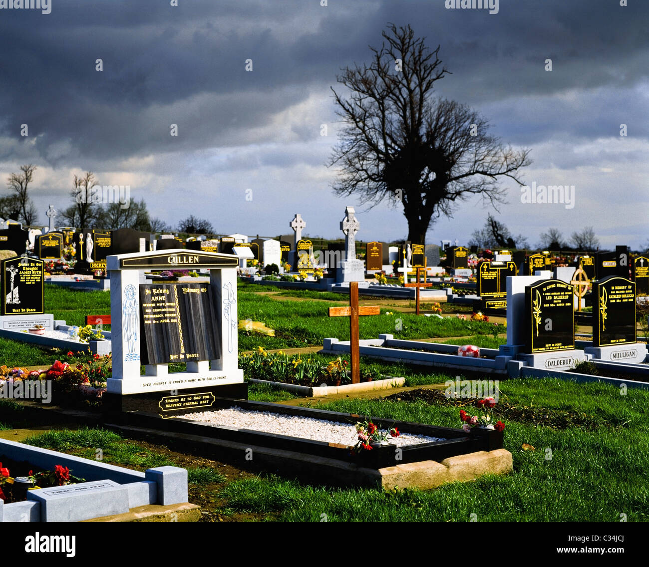 Balgriffin, Co Dublin, Ireland, Balgriffin Cemetery, Dublin Stock Photo ...