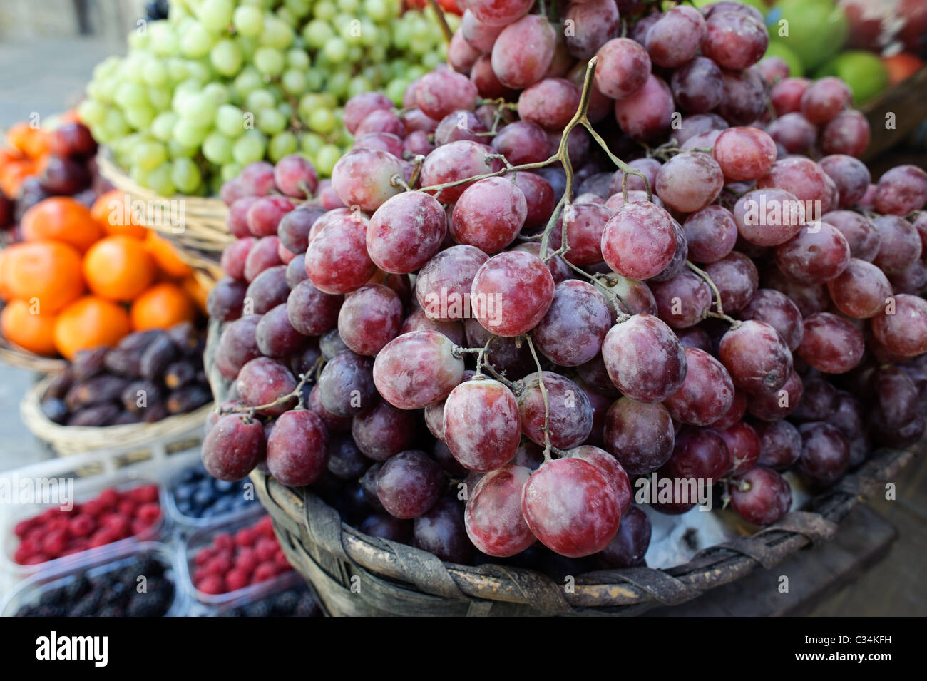 Market counter, Firenze, Toscana, Italy Stock Photo - Alamy