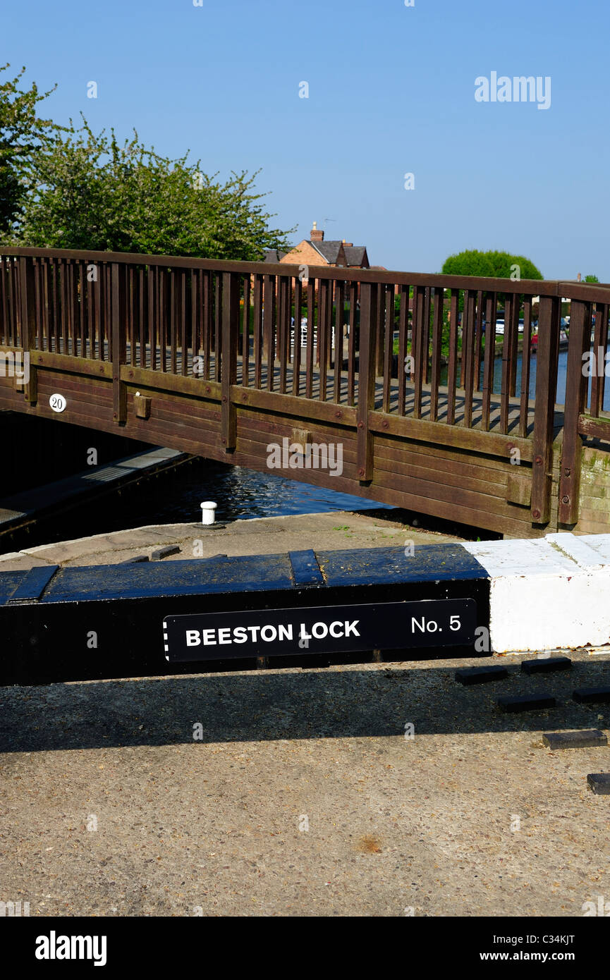 beeston lock nottingham england uk Stock Photo - Alamy