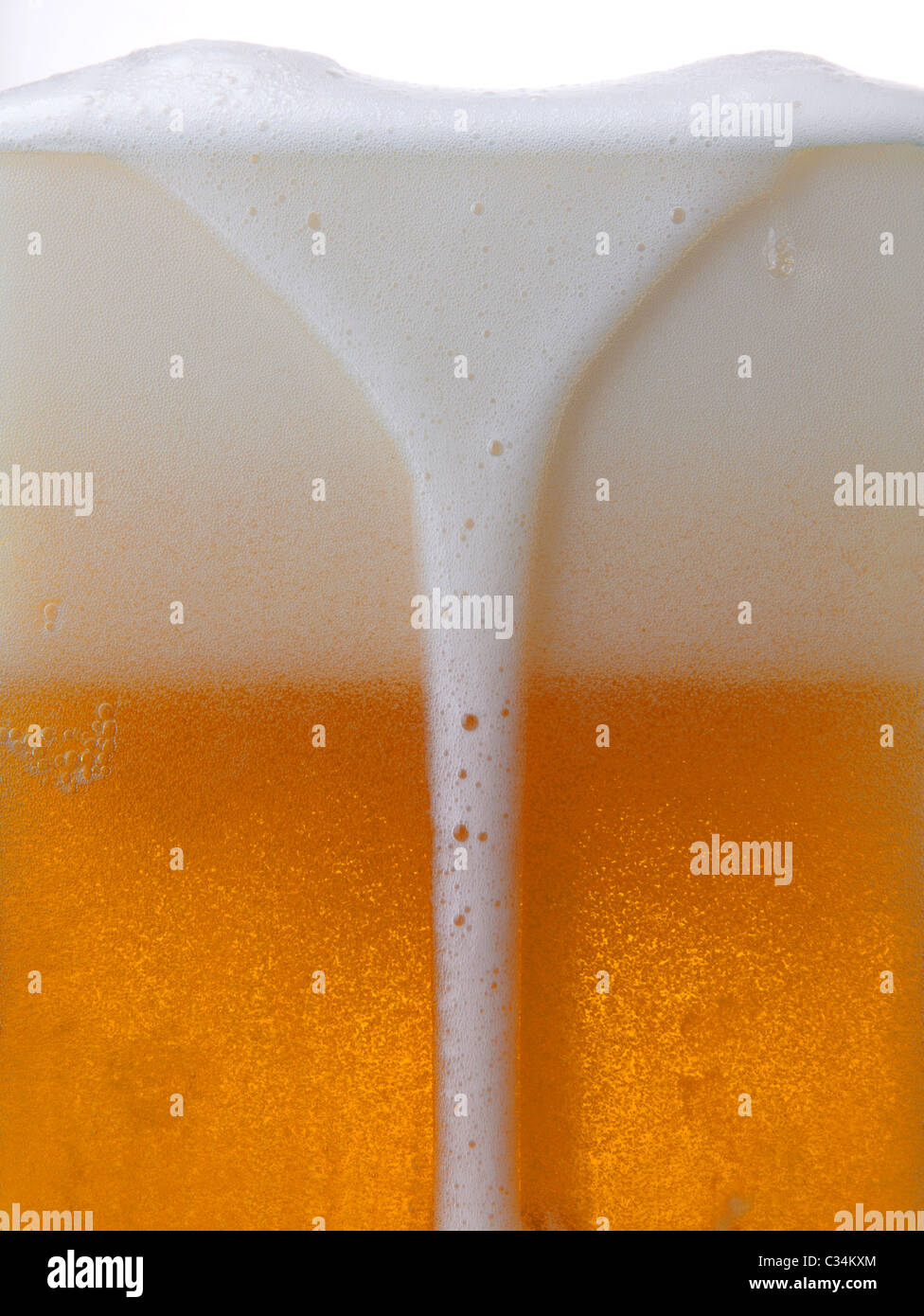 Beer in glass texture Stock Photo - Alamy