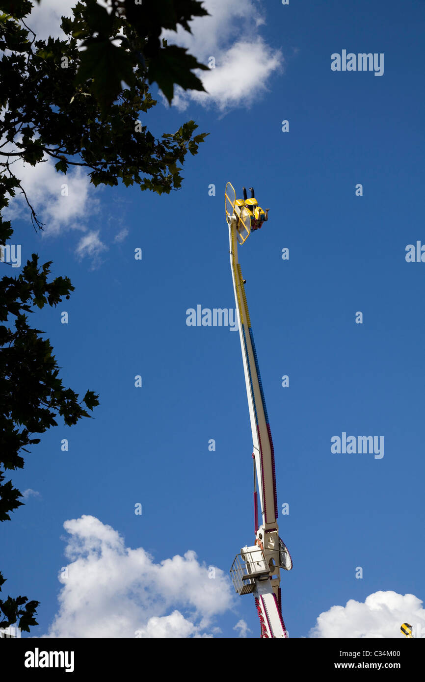 Fun fair rides at the Moomba Festival in Melbourne Stock Photo - Alamy