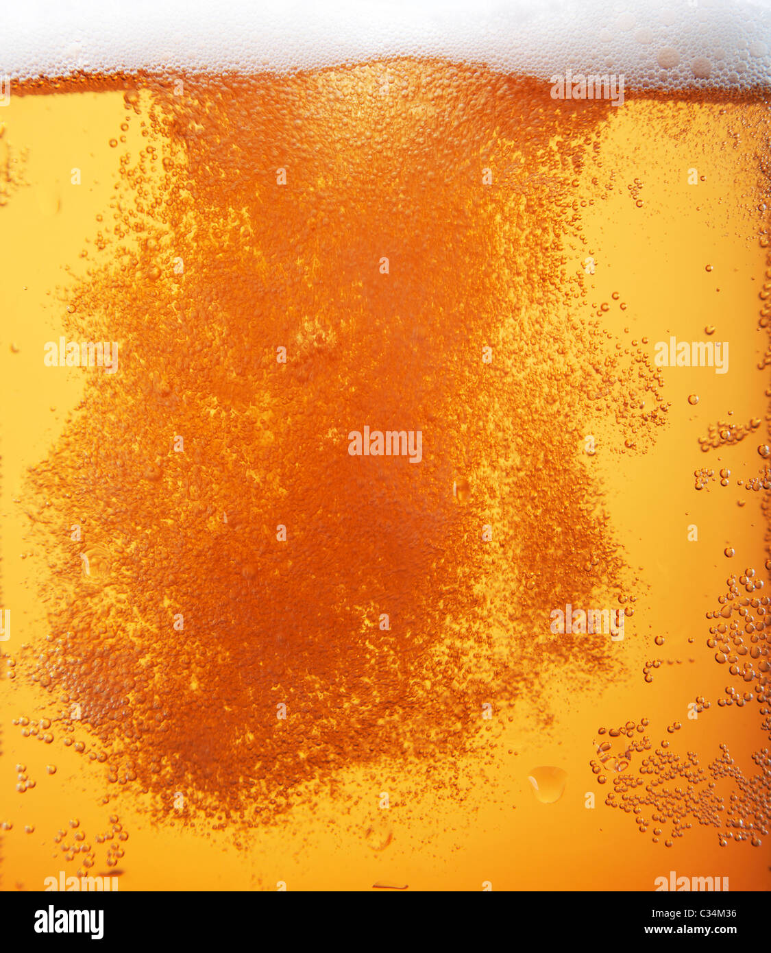 Beer in glass texture Stock Photo - Alamy