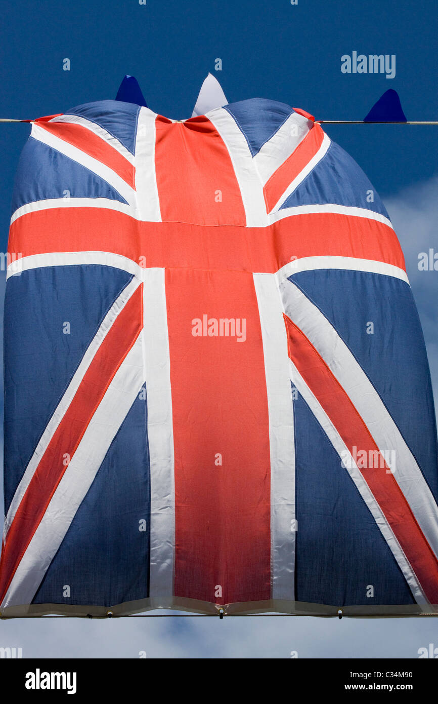 Union Jack hanging in London for the Royal wedding of Prince William ...