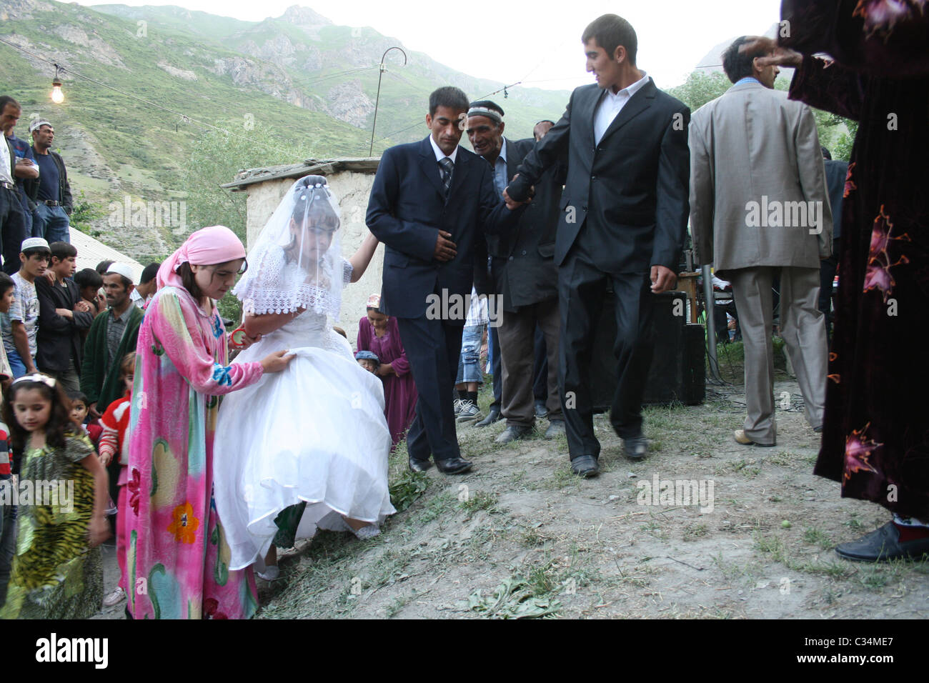 Traditional wedding in Anzob village, Tajikistan Stock Photo - Alamy