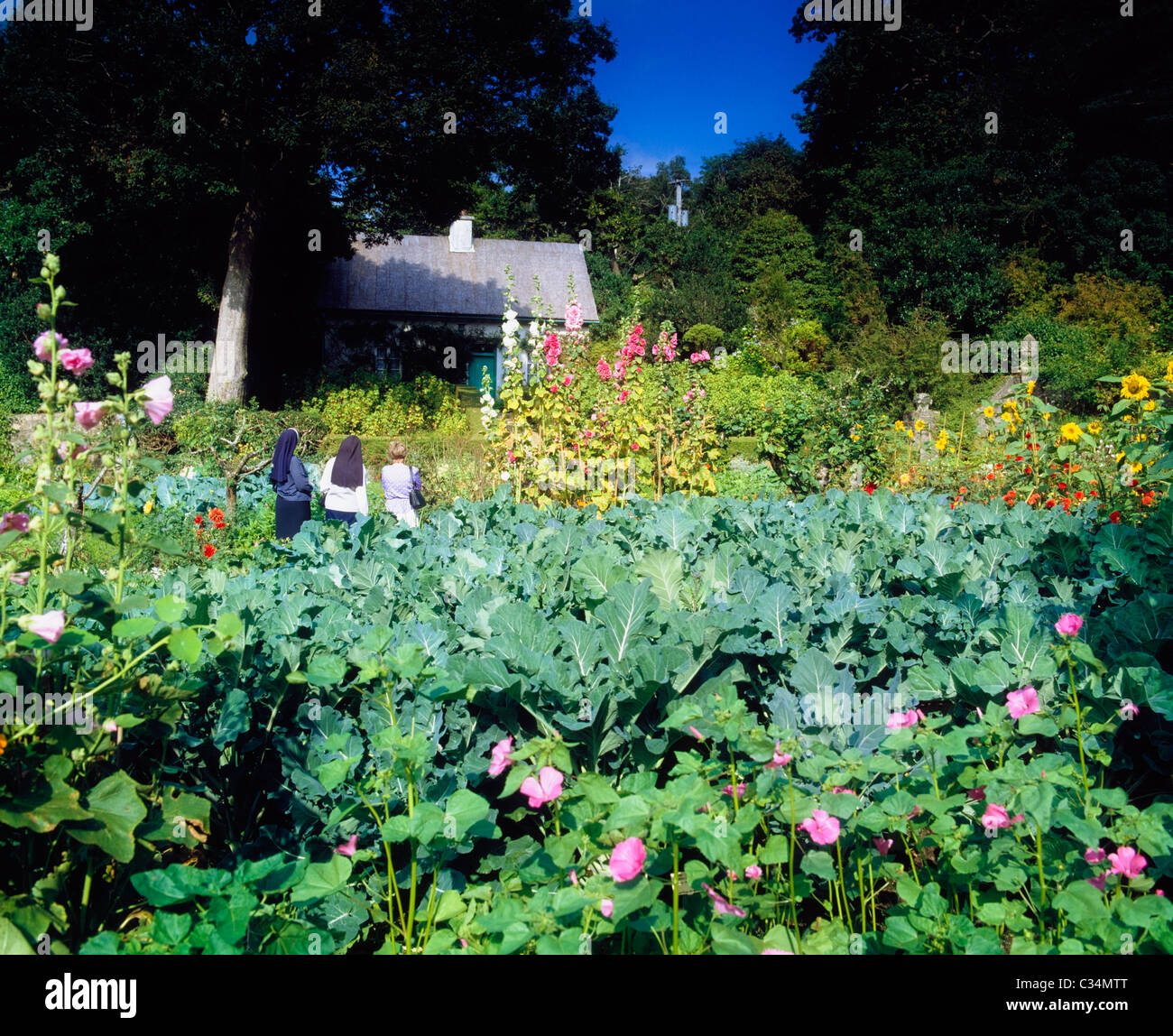 Glenveagh Castle And Gardens, Co Donegal, Ireland, The Walled Garden ...