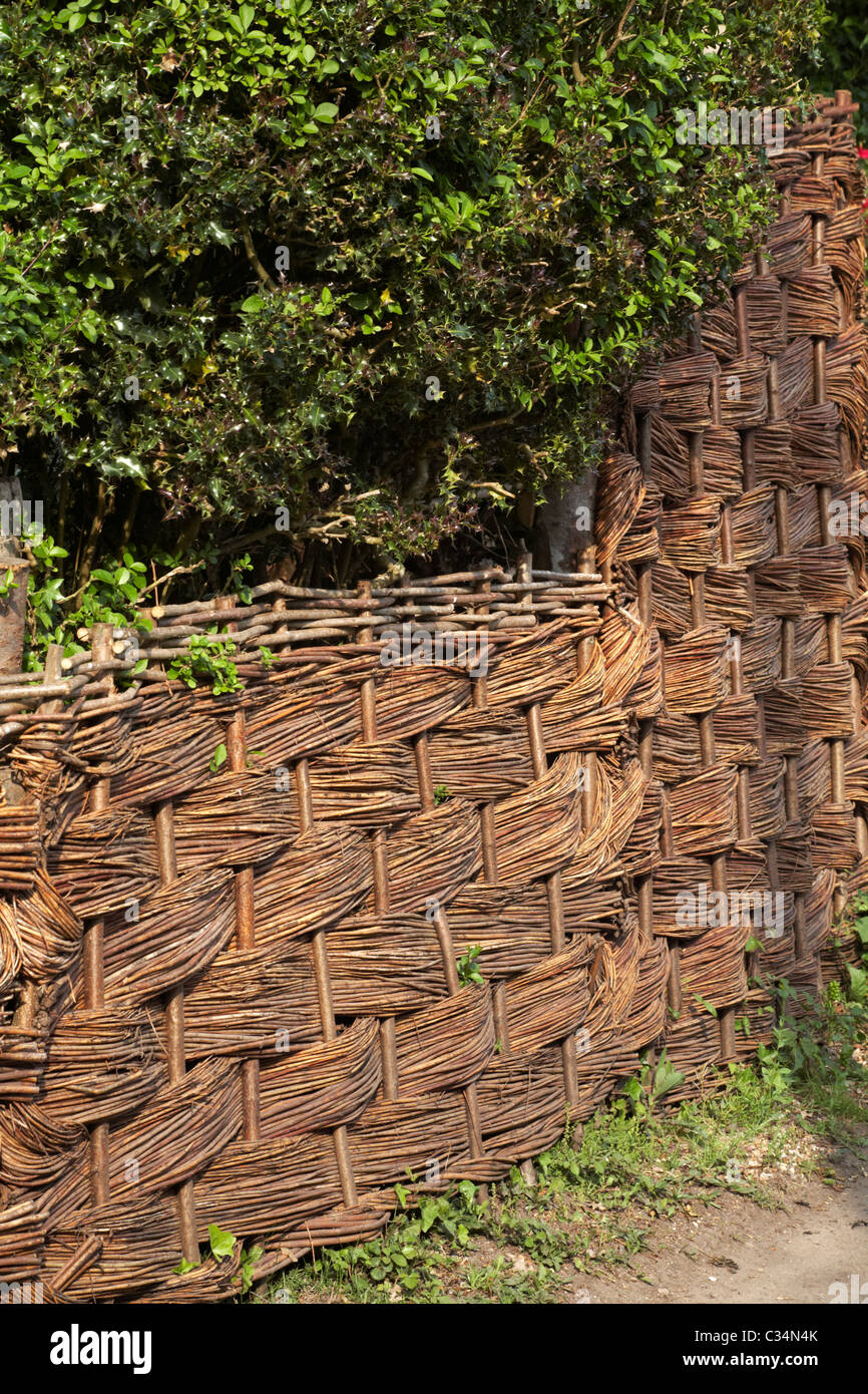 Woven fence hi-res stock photography and images - Alamy