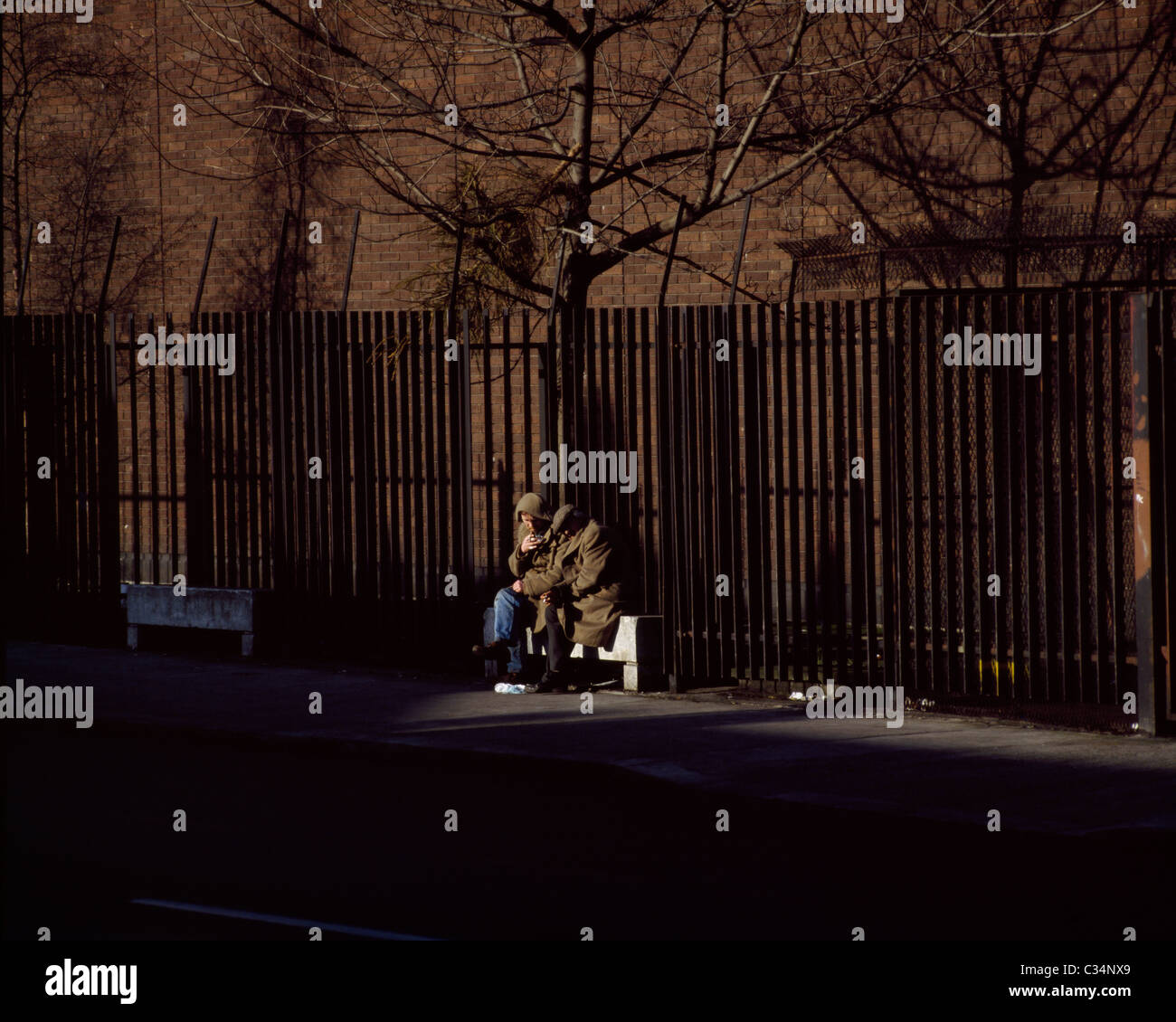 Sean Mcdermott Street,Dublin,Co Dublin,Ireland;Homeless Men Sitting On ...