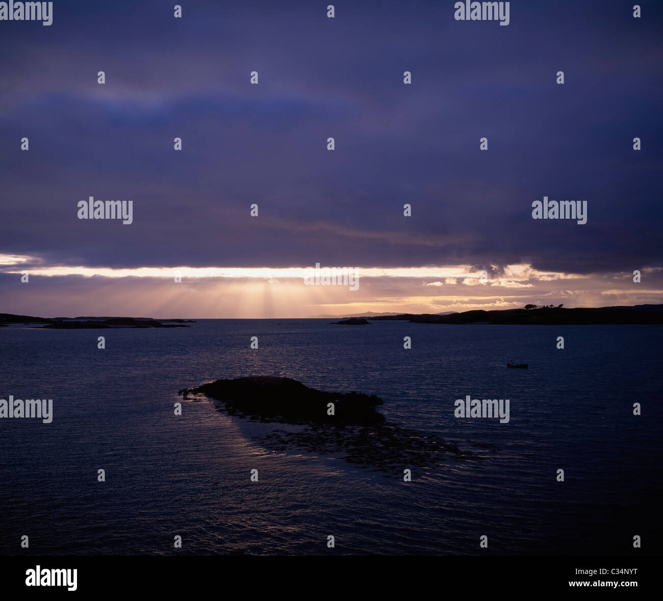 Roaring Water Bay,Hare Island Co Cork,Ireland;View Of Hare Island At ...