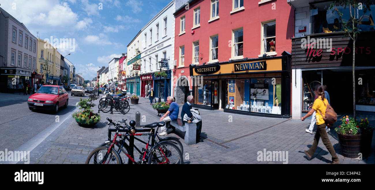High Street,Kilkenny Town,Co Kilkenny,Ireland;Shopping District Stock ...